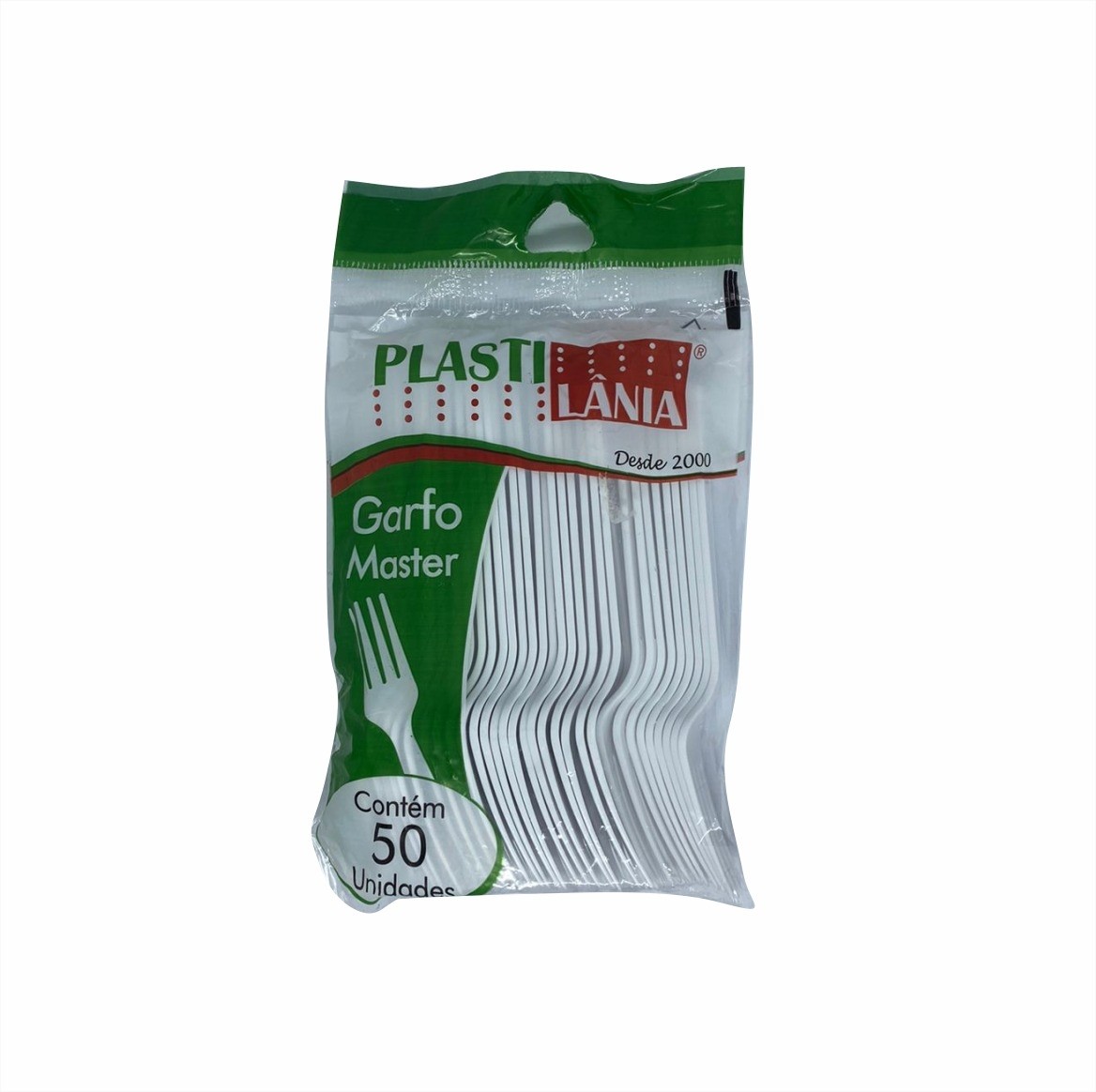 Deroma | GARFO MASTER PLASTILANIA C/50UN BRANCO